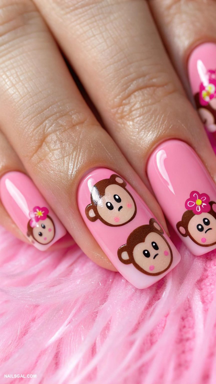 10 Cute Monkey Nail Designs to Go Bananas Over