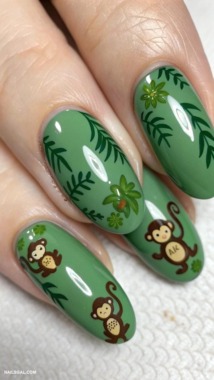 10 Cute Monkey Nail Designs to Go Bananas Over