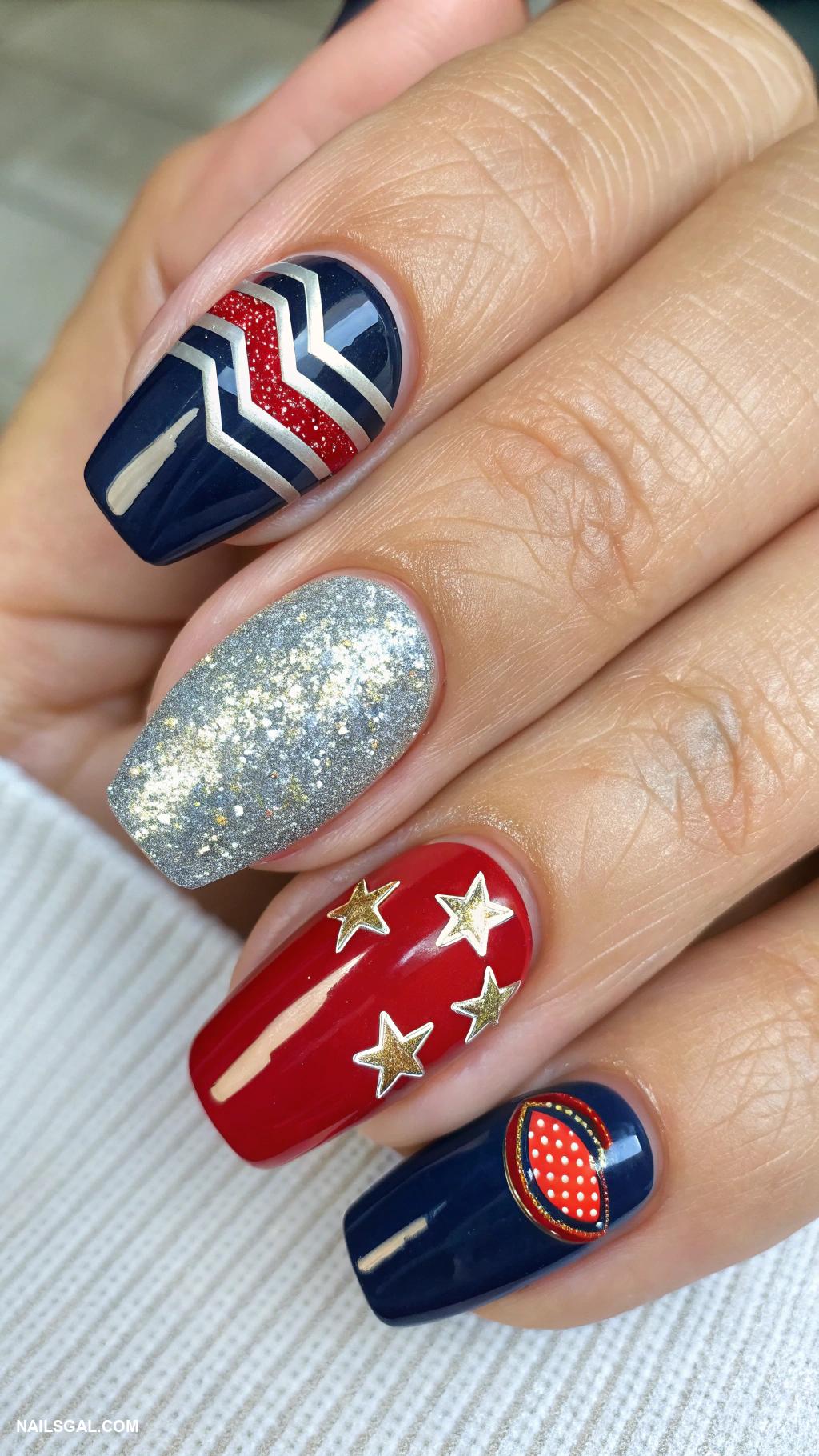 10 Game Day Nails Ideas to Score Big