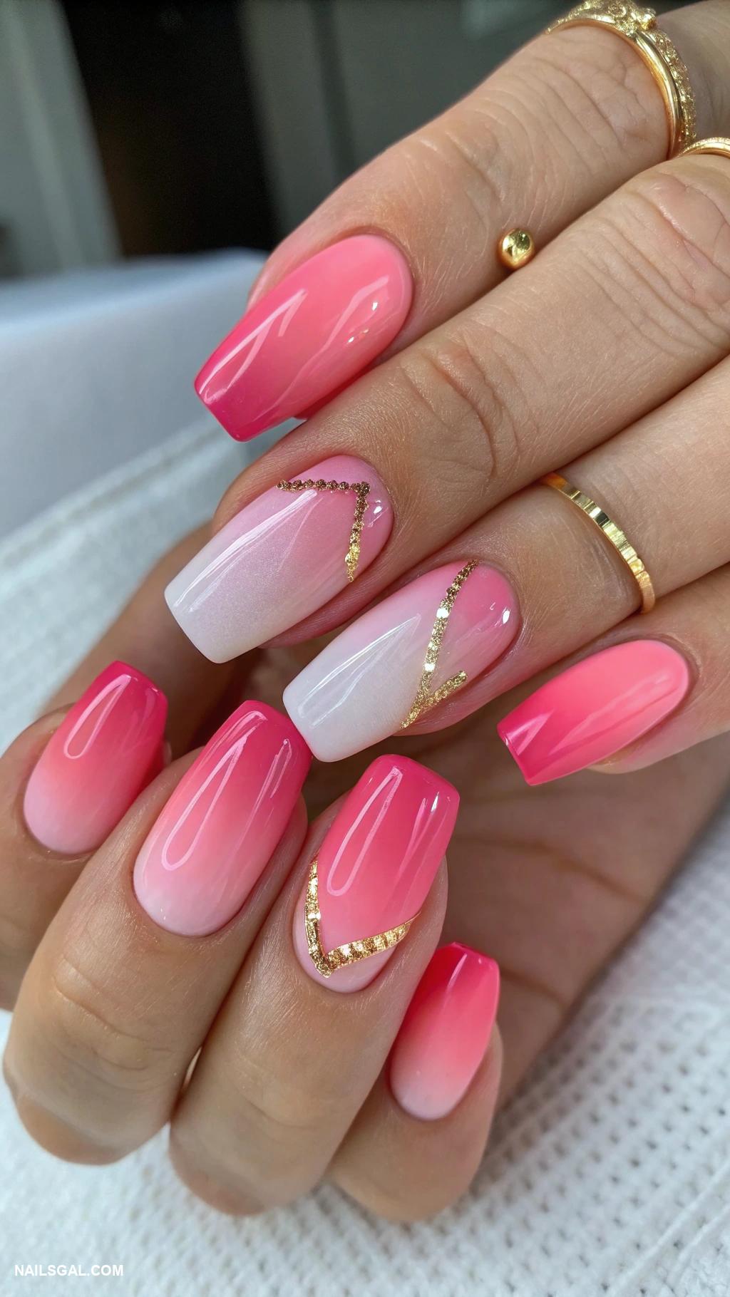 10 Cute Pink Ombre Nails Ideas